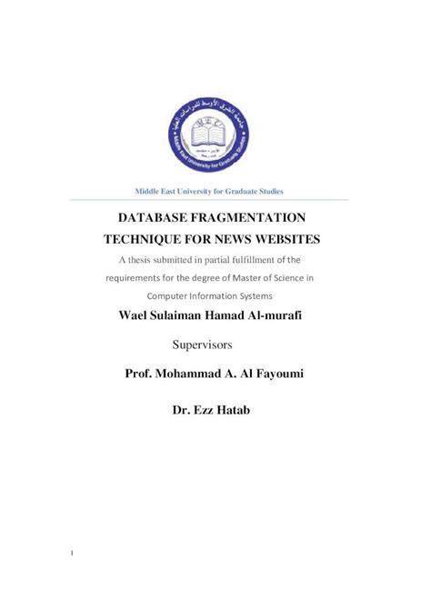 pdf database fragmentation technique for news websites · database