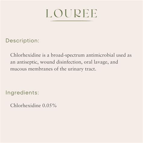 Hexa Care Chlorhexidine 005 Solution 1l Louree