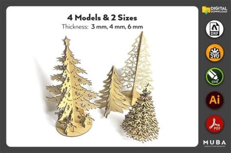 Models Christmas Tree Svg Graphic By Mubalazer · Creative Fabrica