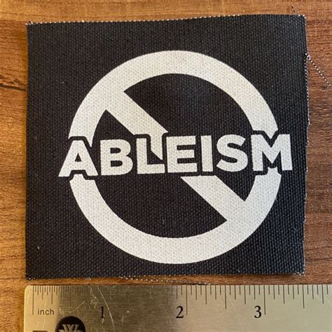 Anti Ableism Patch Hand Cut Company