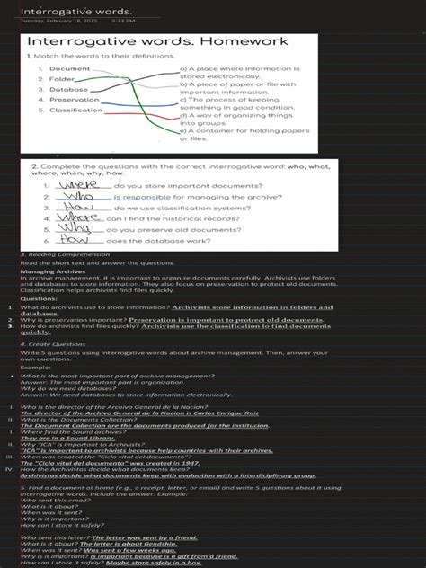 Interrogative Words Pdf