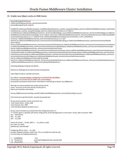 Soa Osb Suite Cluster Installation Pdf Cloud Computing Internet