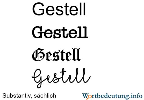 Gestell Einfach Erklärt ⭐ Synonyme ⭐ Beispiele