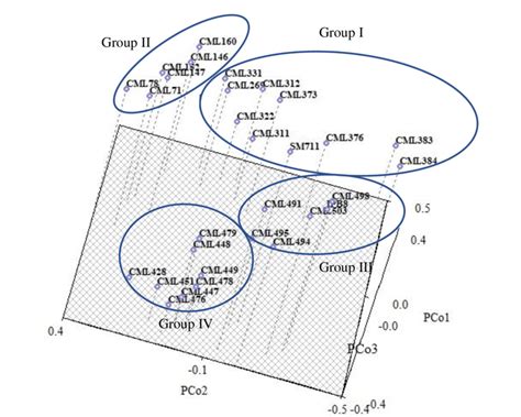 Plot From Three Dimensional Principal Coordinate Analysis Pcoa
