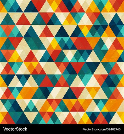 Mosaic Triangle Seamless Pattern Royalty Free Vector Image