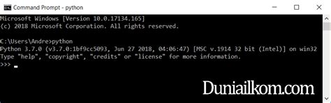 Cara Menjalankan Kode Program Python Duniailkom