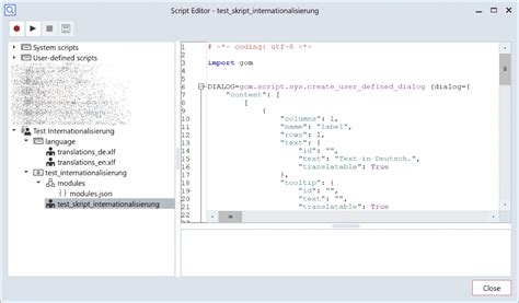 Gom Inspect 2022 Frage Zur Internationalisierung Von Skripten Customizations And App
