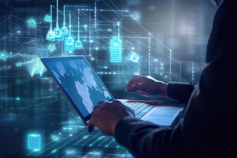 Premium Ai Image Programmer Working At Their Computer Surrounded By