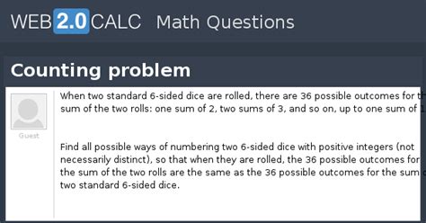 View Question Counting Problem