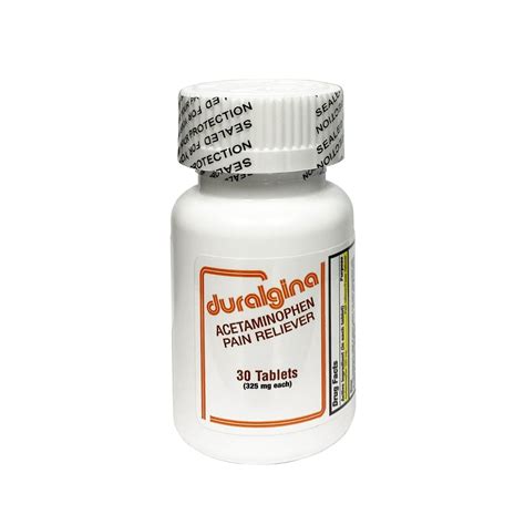 Duralgina Acetaminophen Pain Reliever 30 Tablets Bm Global Supply