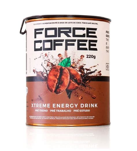 Force Coffee 220g Xtreme Energy Drink Casa 3 Irmãos