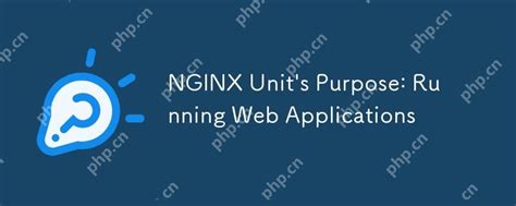 Nginx單元的目的:運行web應用程序 Nginx Php中文網 Nginx單元的目的:運行web應用程序 Nginx Php中文網
