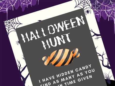 Halloween Candy Hunt Printable Game