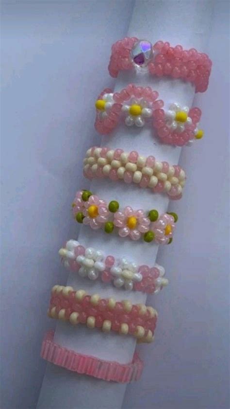 Идеи для колец из бисера Perline Creatività