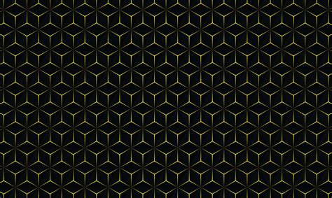 Abstract Geometric Pattern With Lines 3d Pattern Seamless Vector Background Black And Gold