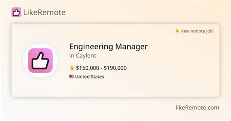 📩 Engineering Manager At 🏢 Caylent Salary 💰150000 190000 📍remote Job In 🇺🇸 United