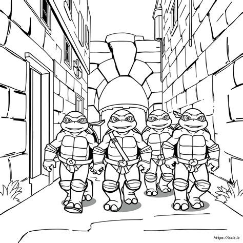Nickelodeon Tmnt Ausmalbilder
