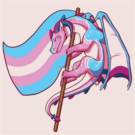 Transgender Pride Flag Dragon 3rd Edition By Kmp0511 Redbubble