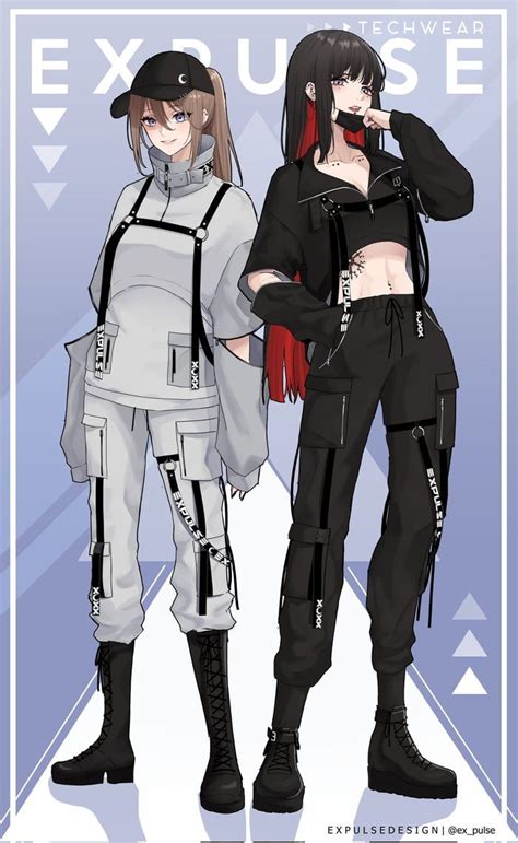 Techwear Drawing Techwear Art Female Character Design Character Design Inspiration Character