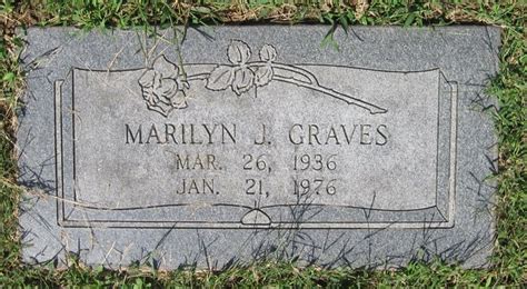 Marilyn Jo Foster Graves 1936 1976 Mémorial Find A Grave