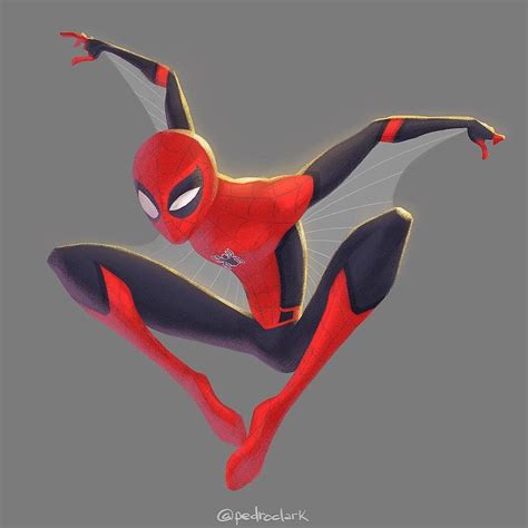 Spider Man By Pedro Teodoroski Spiderman Jumping Pose Spider Man
