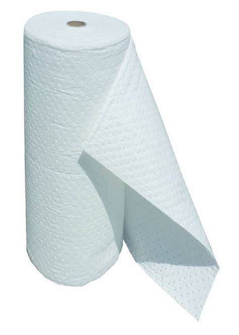 Absorbent Roll 300gsm Oil And Fuel 3mml X 600mmw Safe Handling
