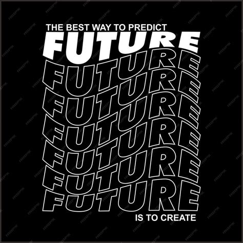 Premium Vector Future Slogan Wave Effect Design Typography Vector