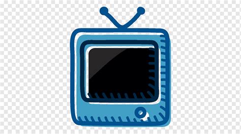 텔레비전 컴퓨터 아이콘 복고풍 Tv 텔레비전 푸른 전자 제품 Png Pngwing