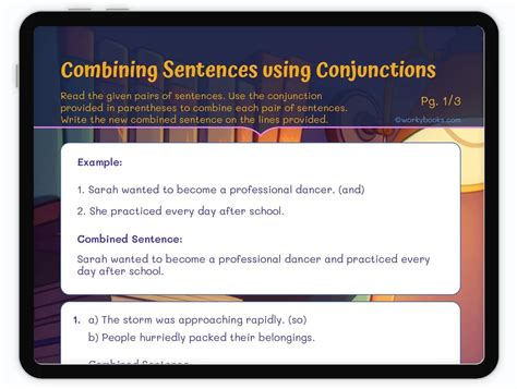 Writing Compound Sentences With Conjunctions Worksheet Teach Starter Worksheets Library