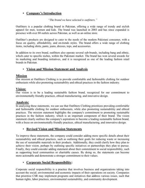 Bsp Final Projectfdocx Apparel Industry Industries