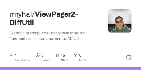 Github Rmyhalviewpager2 Diffutil Example Of Using Viewpager2 With
