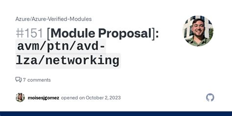 [module Proposal] `avm Ptn Avd Lza Networking` · Issue 151 · Azure Azure Verified Modules · Github