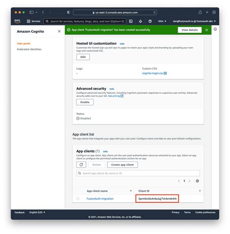 Migration From Amazon Cognito