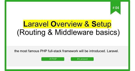 ＃04 Laravel Overview And Setup Routing And Middleware Basics｜nxtedco Ltd