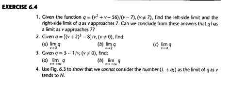 Solved EXERCISE Given the function q v² v Chegg com