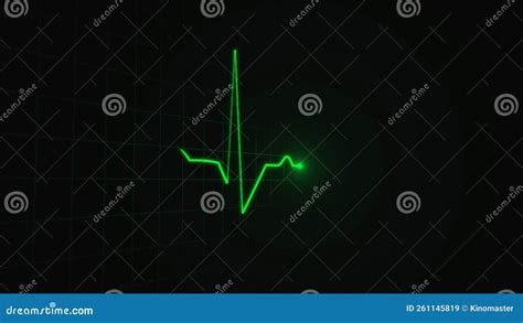 3d Render Of A Heartbeat Frequency On A Cardiograph Recording A Pulse