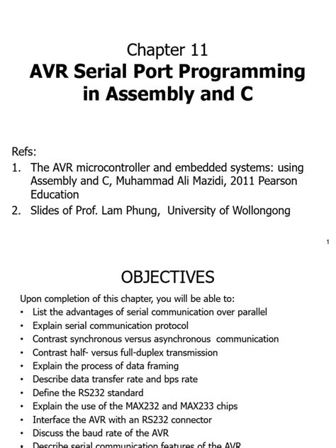 Mps Ch11 Avr Serial Port Programming In Assembly And C Pdf Duplex Telecommunications