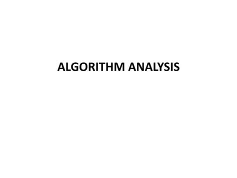 Fundamentals Of The Analysis Of Algorithm Efficiency