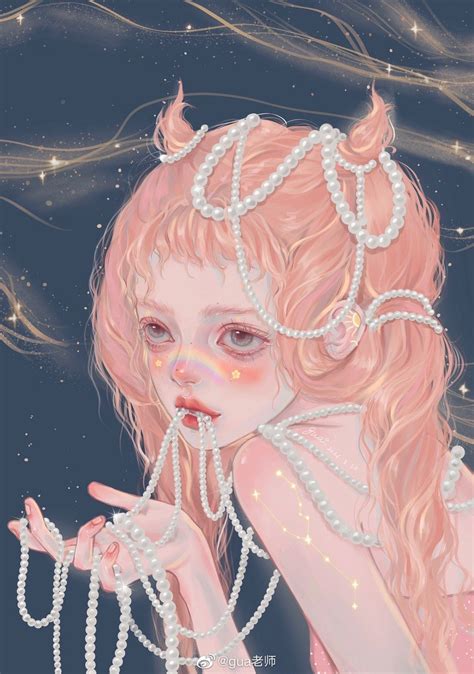 十二星座 插画 绘画欣赏 十二星座拟人 Gua 堆糖，美图壁纸兴趣社区