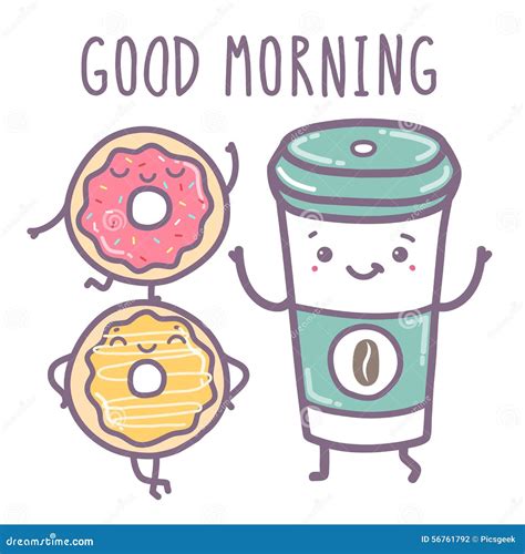 Vector Illustration Good Morning Stock Vector Illustration Of