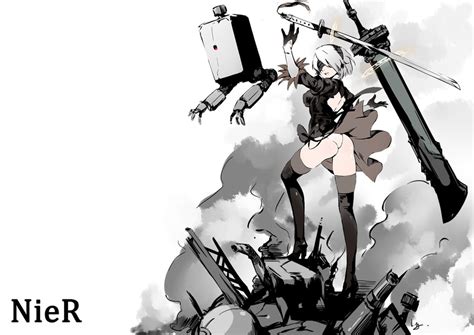 Yorha No Type B And Pod Nier And More Drawn By Club Danbooru