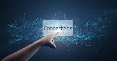 Hand Using Digital Interface Screen Stock Video Video Of Connection Information 97225687