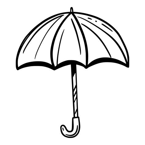 Umbrella Sketch Hand Drawing For Your Design 21631524 Vector Art At