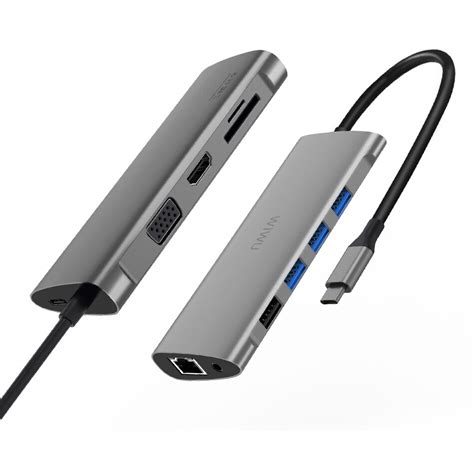 WiWU Alpha 11 In 1 USB C Hub All In One RJ45 Internet 4K For Macbook Laptop Type C Docking