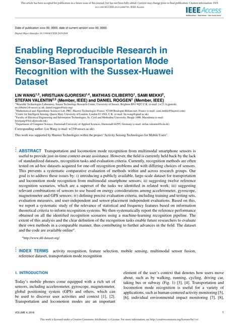 Pdf Enabling Reproducible Research In Sensor Based Transportation