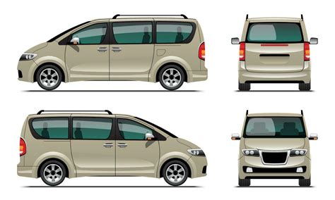 Brown Mini Van Multi Purpose Vehicle 35112263 Vector Art At Vecteezy