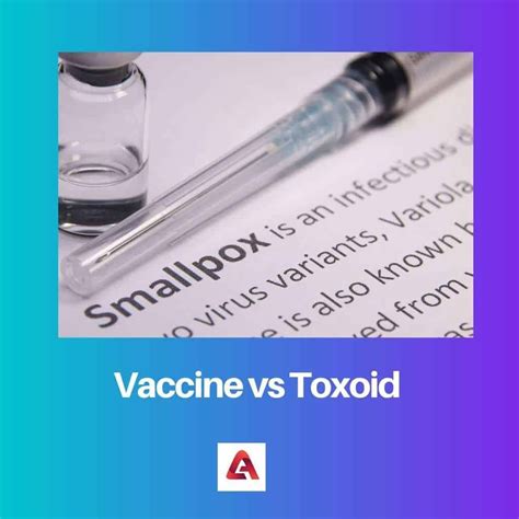 Vacuna Vs Toxoide Diferencia Y Comparación