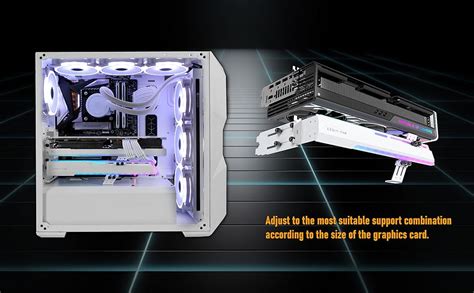 Ezdiy Fab 5v Argb Gpu Holder Brace Graphics Card Support Video Card Holder Bracket Stretchable