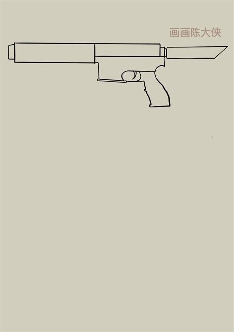 小枪的简笔画（20张）简笔画图片大全