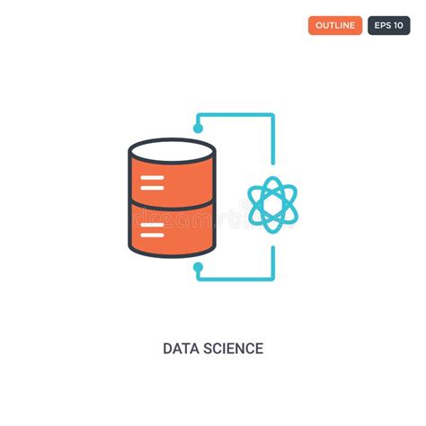 2 Color Data Classification Concept Vector Icon Isolated Two Color